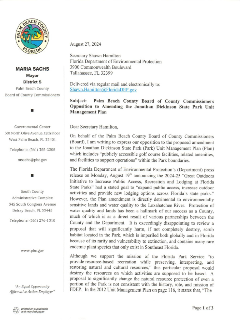 JDSP Amendment Comment Letter | PDF