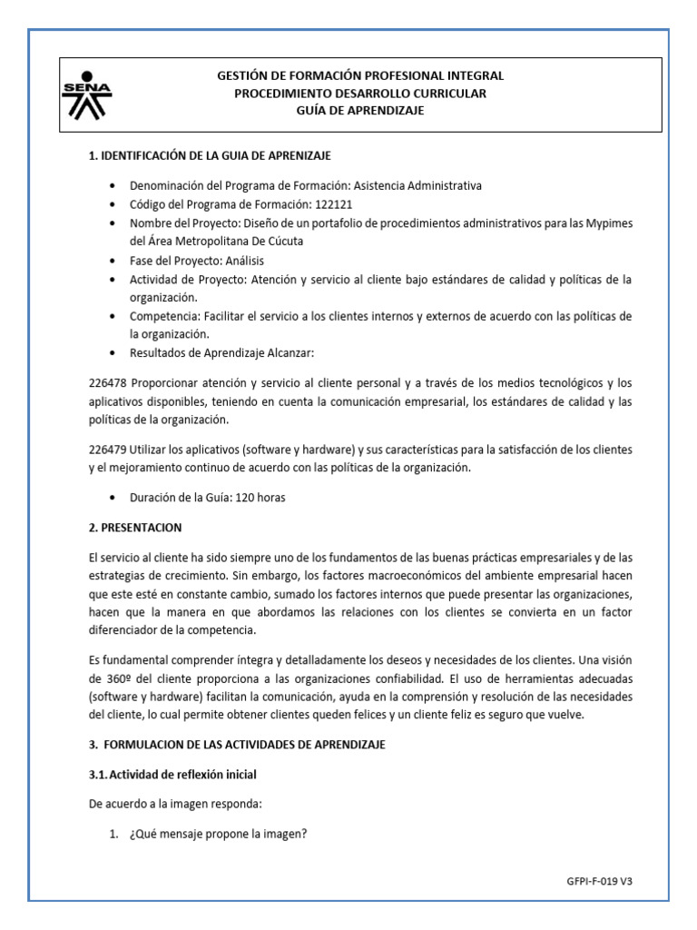 GFPI-F-019 Guia de Aprendizaje SC | PDF