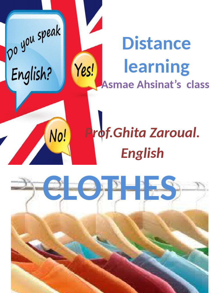 Clothes 2 - Distance Learning | PDF
