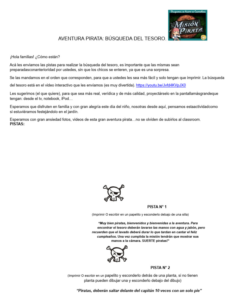 Búsqueda Del Tesoro | PDF