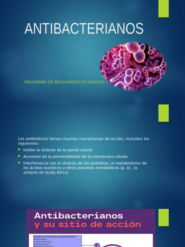 ANTIBACTERIANOS | PDF