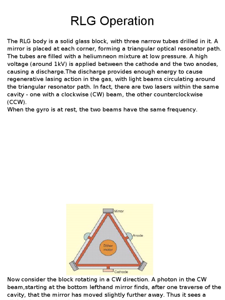 Ring Laser Gyro | PDF | Gyroscope | Inertial Navigation System