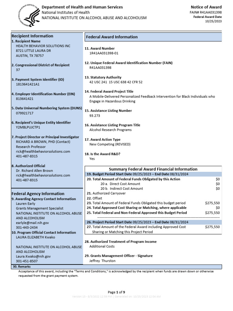 1R41AA031398 01 Noa | PDF