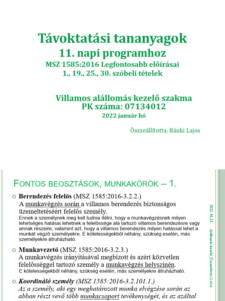 Napi - Távoktatási Tananyagok PDF | PDF