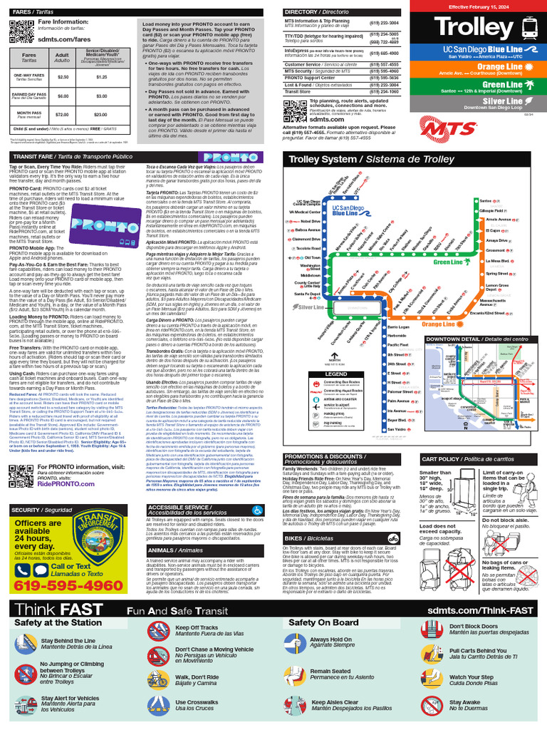 Trolley Timetable 021524 | PDF