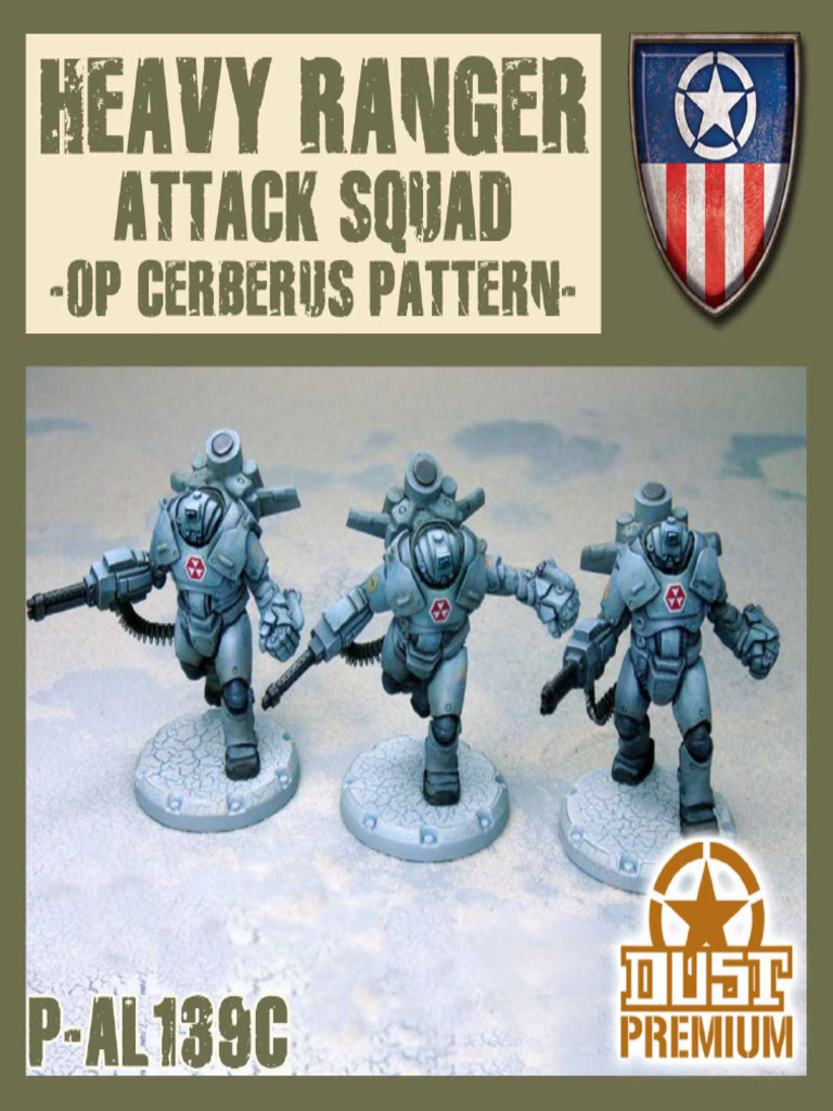 Dust1947 Allies AL139 Heavy Ranger Attack Squad BOXART | PDF