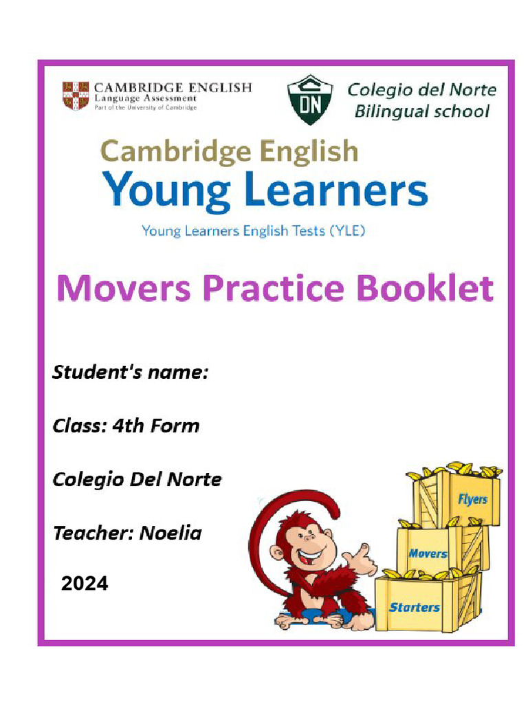 A1 Movers Booklet - 2024-1 | PDF
