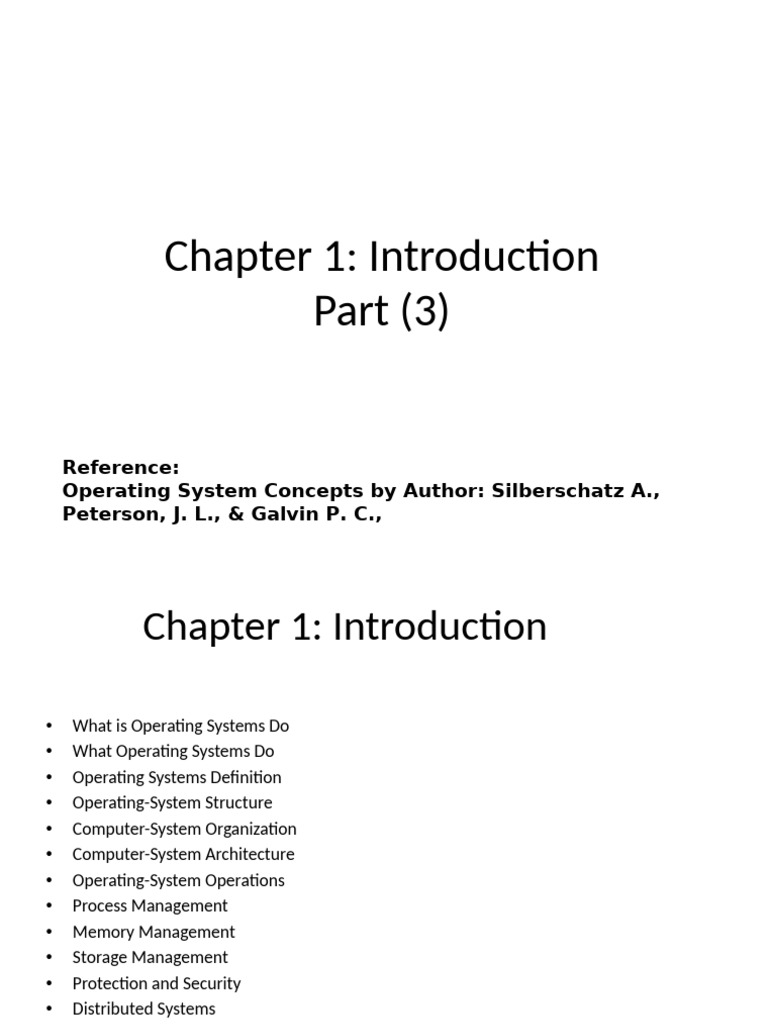OS Chapter1- Introduction | PDF