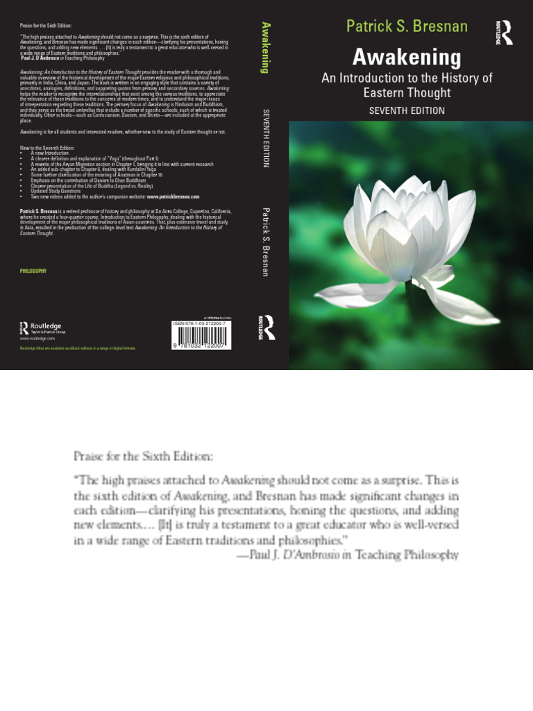 Awakening - An Introduction To The History of Eastern Thought 7th ...