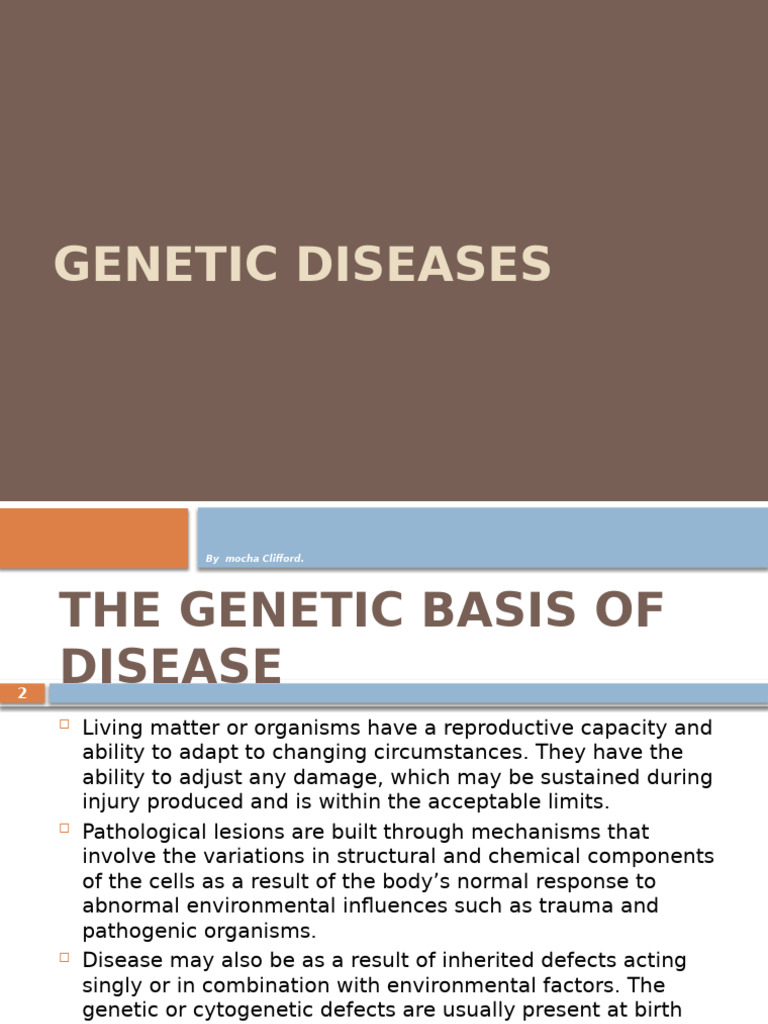 Genetic Diseases | PDF
