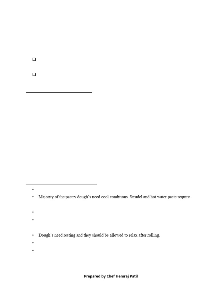 BHMCT Sem III Bakery and Confectionery C301 Chapter 5 | PDF
