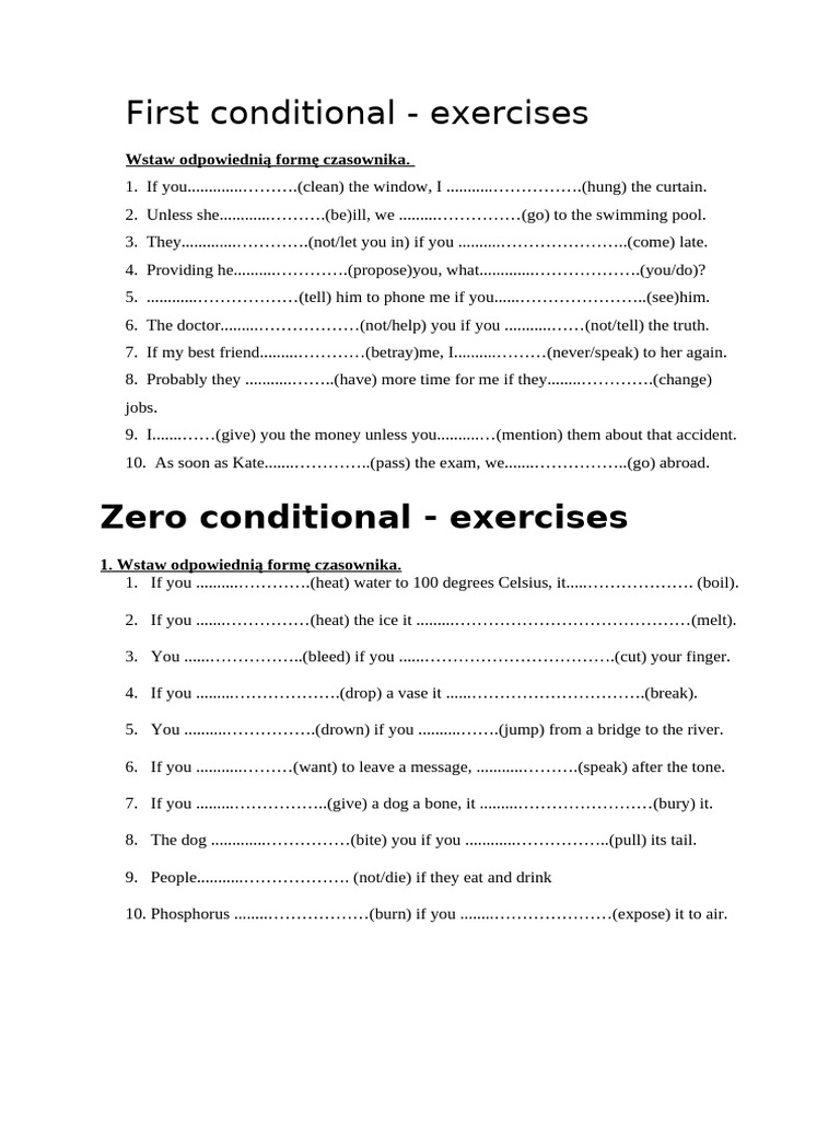 First conditional(1) | PDF