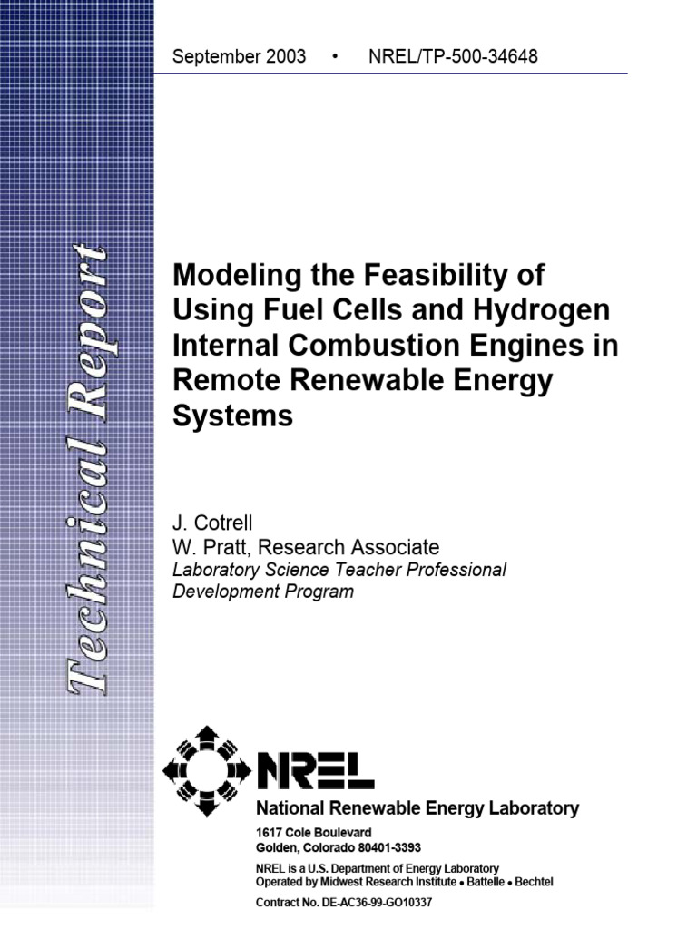 Cotrell - Modeling the Feasibility of Using Fuel Cells and Hydrogen Internal Combustion Engines ...