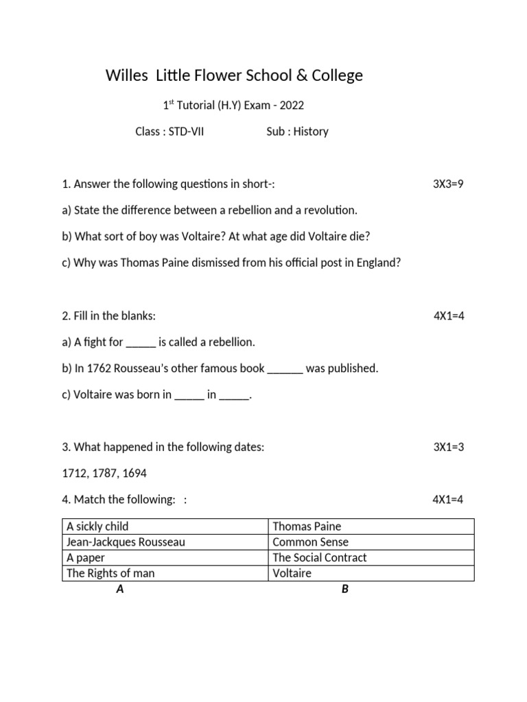 Willes Little Flower School History Annual | PDF