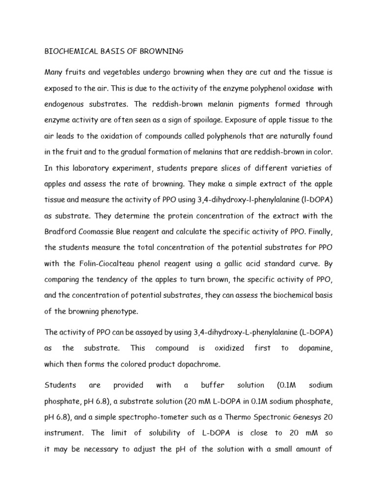 BCH 419 For Students-1 | PDF