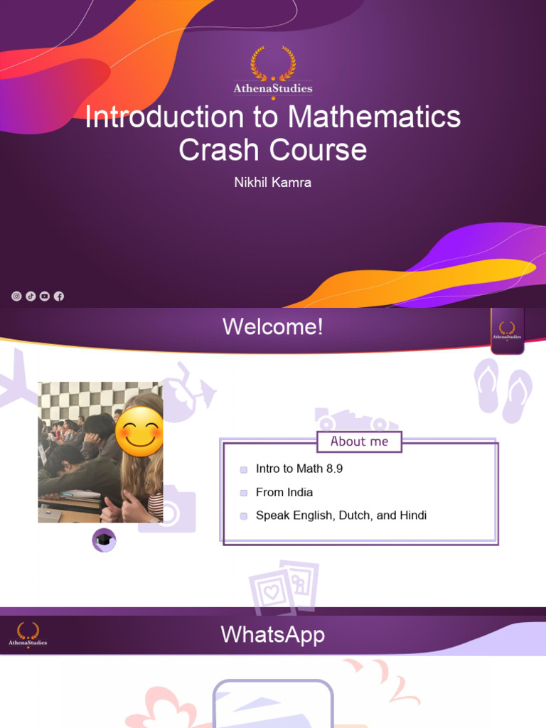 Introduction to Mathematics Day 1 | PDF