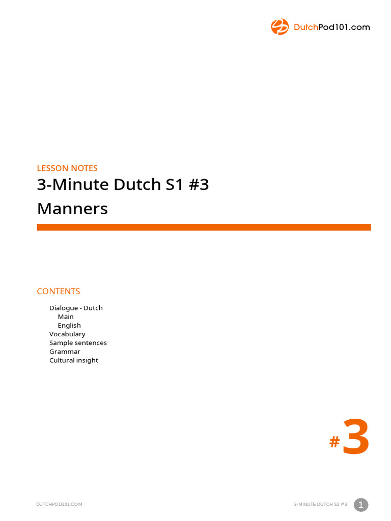 Dank U | PDF