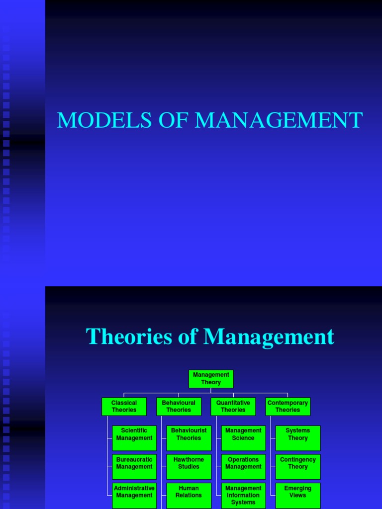 Overview of Management Theories and Models | PDF | System | Science