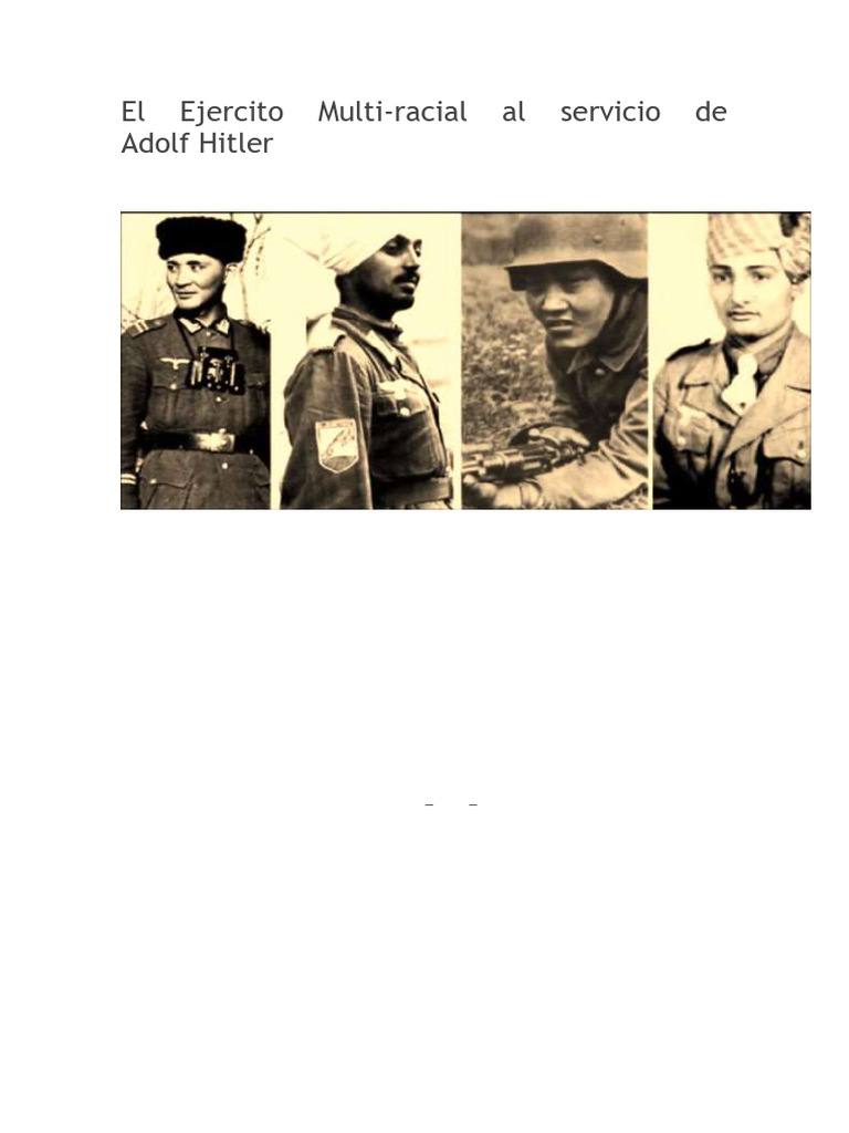 El Ejercito Multiracial de Hitler | PDF