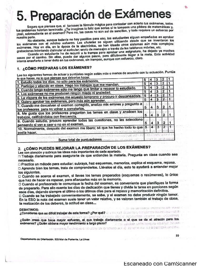 Preparación de Exámenes OyT | PDF