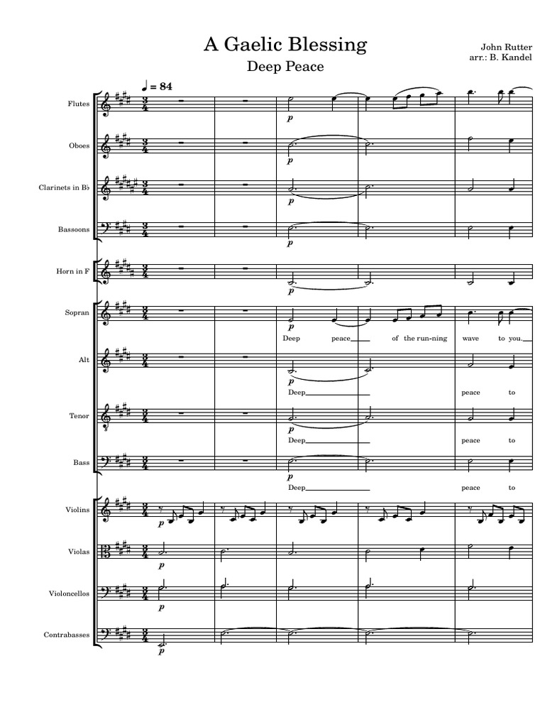 A - Gaelic - Blessing - Deep - Peace - John - Rutter V1-Teljes - Kotta ...