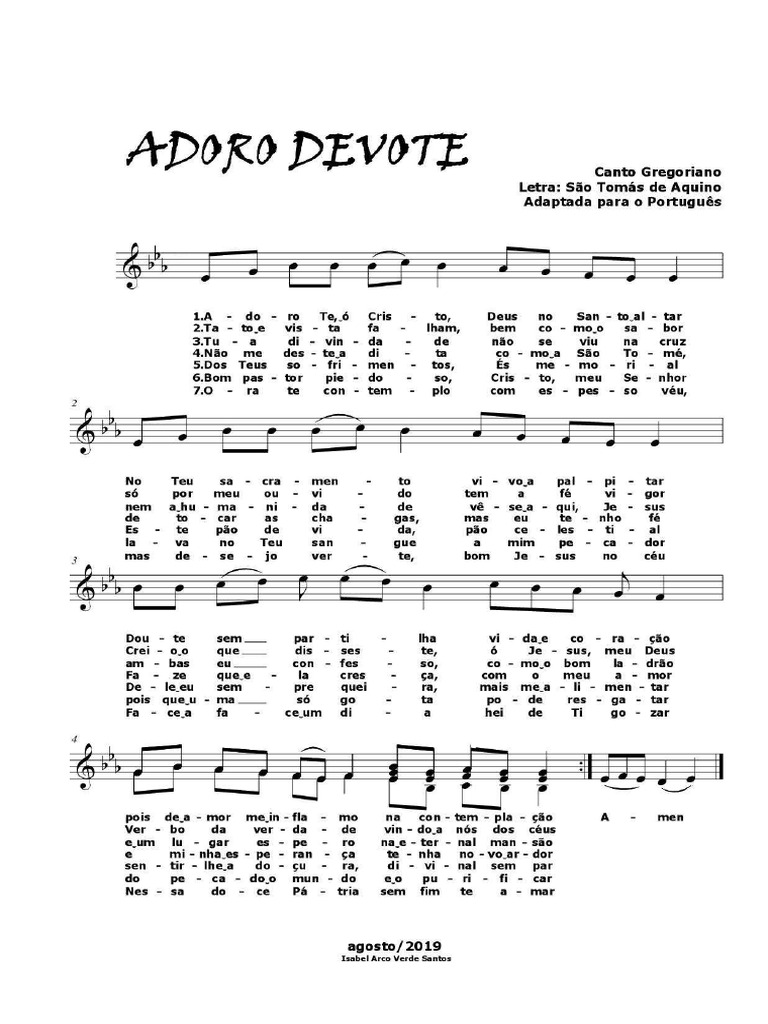 Adoro Devote | PDF