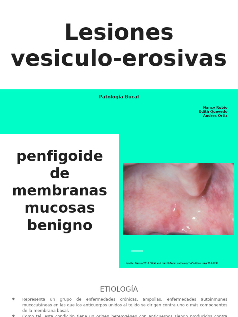 Lesiones vesiculo erosivas | PDF