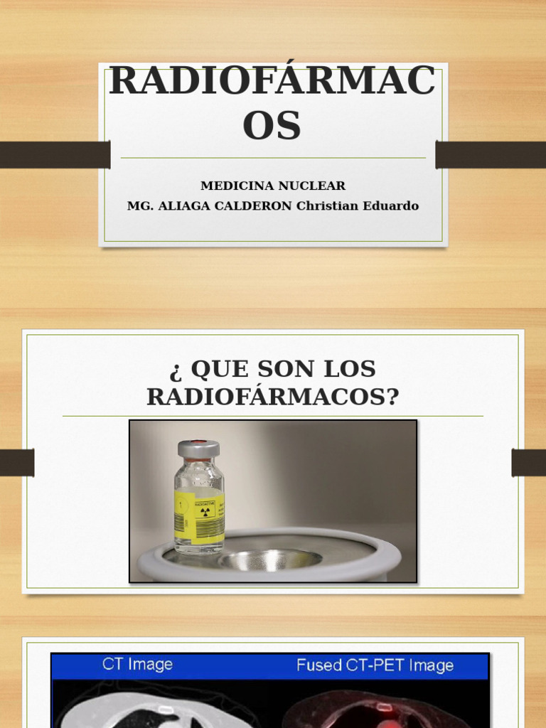 TEMA 4 - RADIOFÁRMACOS | PDF