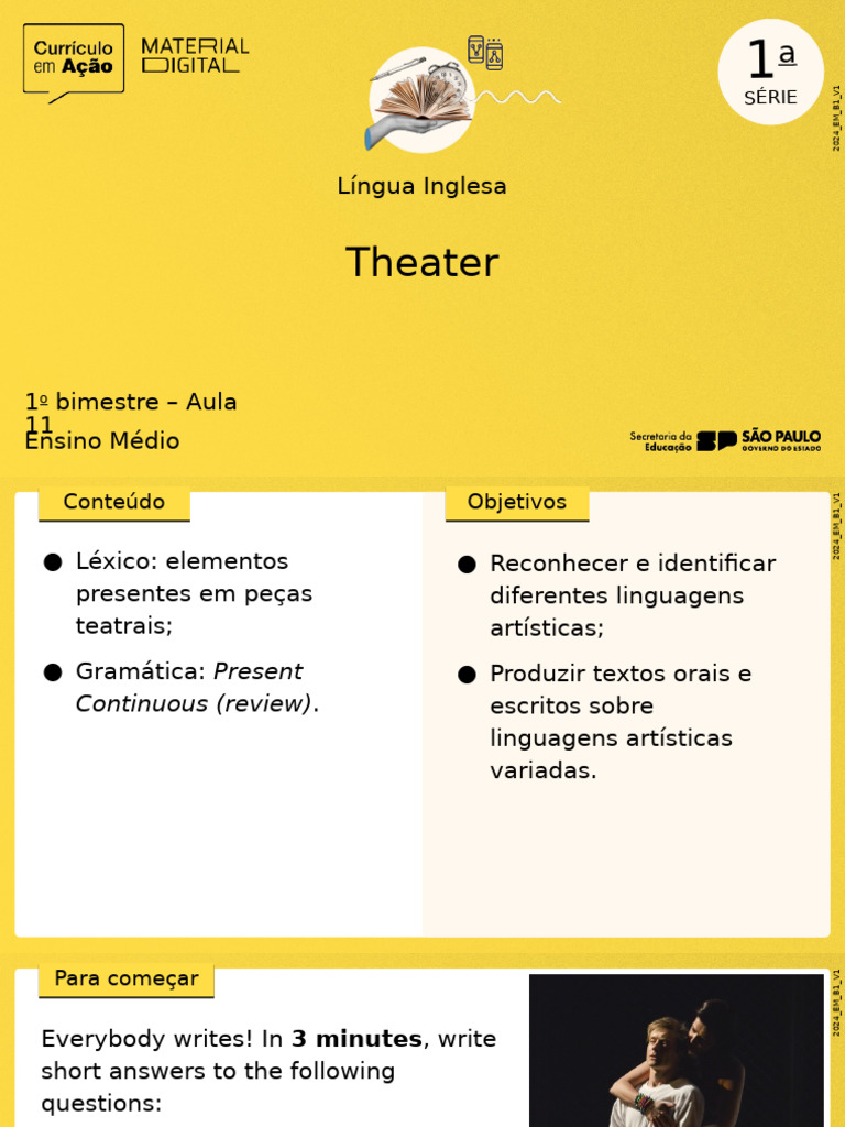 Aula 11 - Theater | PDF