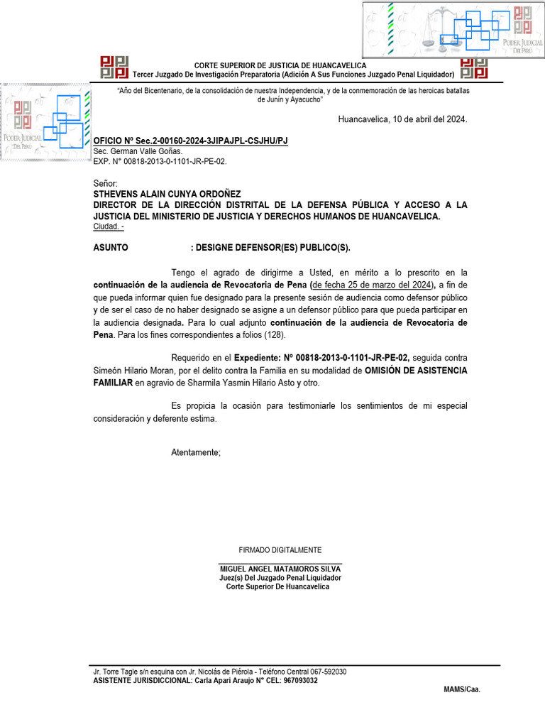 Oficio #2-00160-2024 | PDF