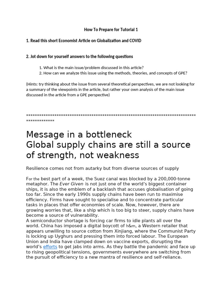 Tutorial 1 Instructions_2024 | PDF