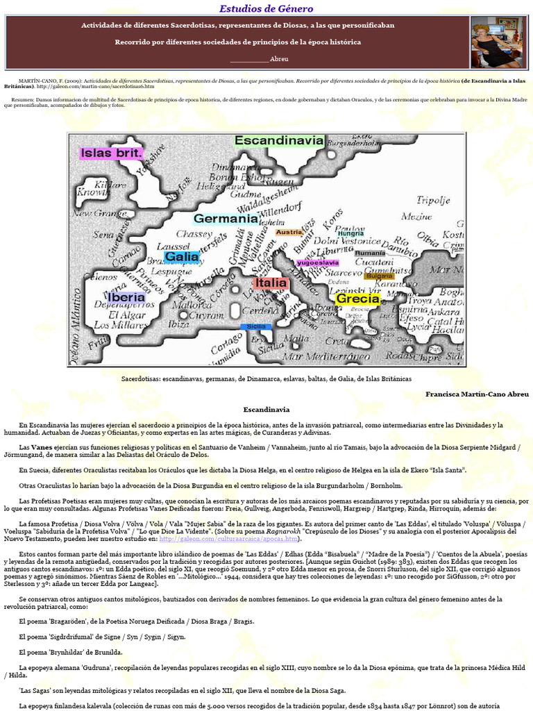 Sacerdotisas Escandinavas Germanas de Di | PDF