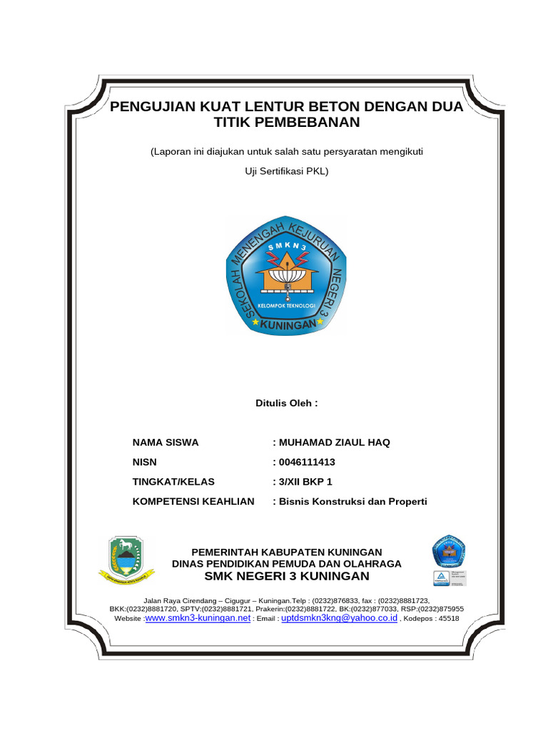 Cover Laporan PKL | PDF