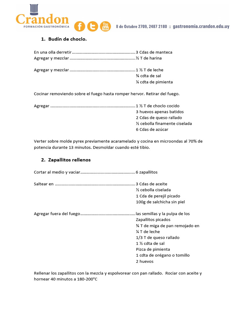 Clase 8 - Recetas vegetales VI | PDF