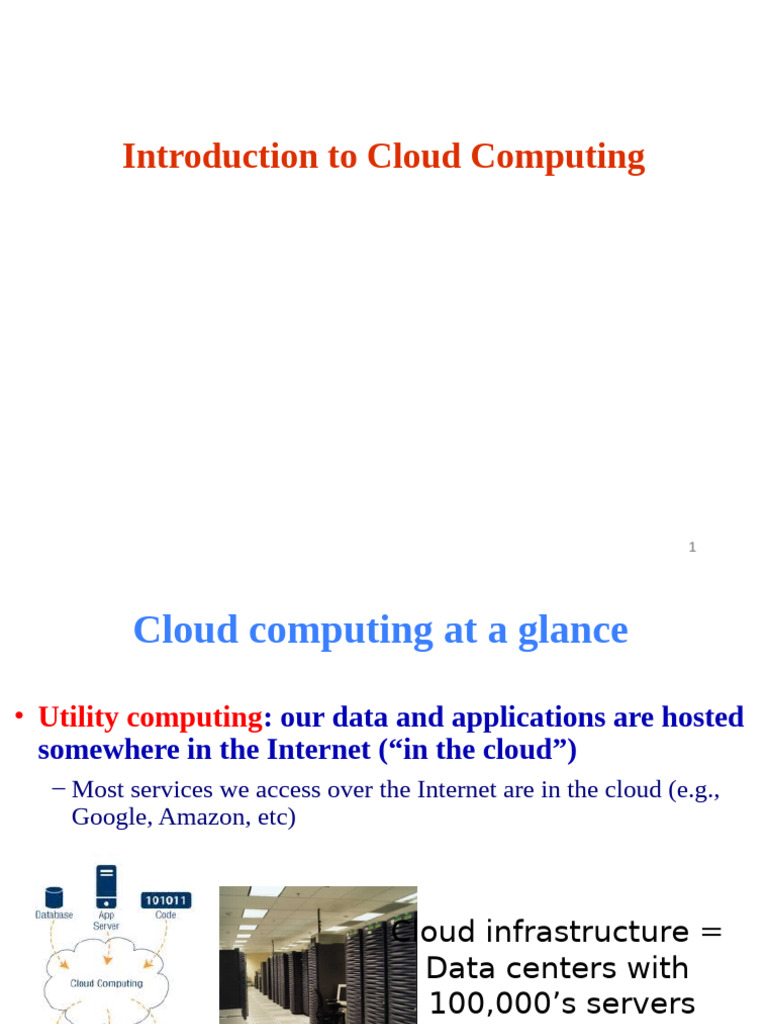 Intro Cloud Computing | PDF