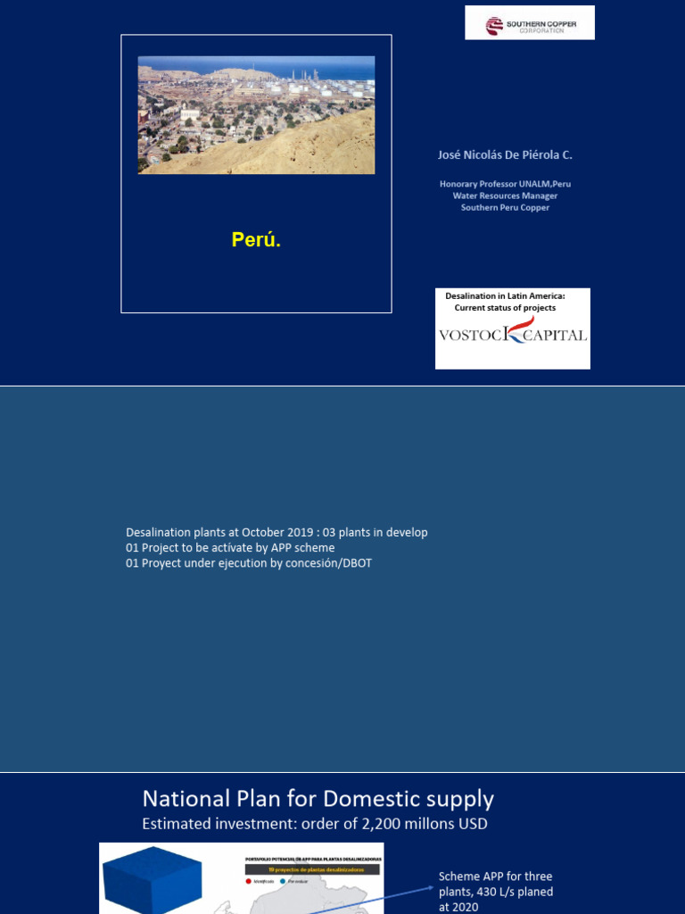 Southern Peru Copper - Desalination Process in Perú - Mining Industry ...