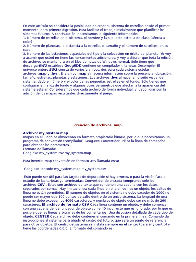 Creacion de Archivos MAP | PDF
