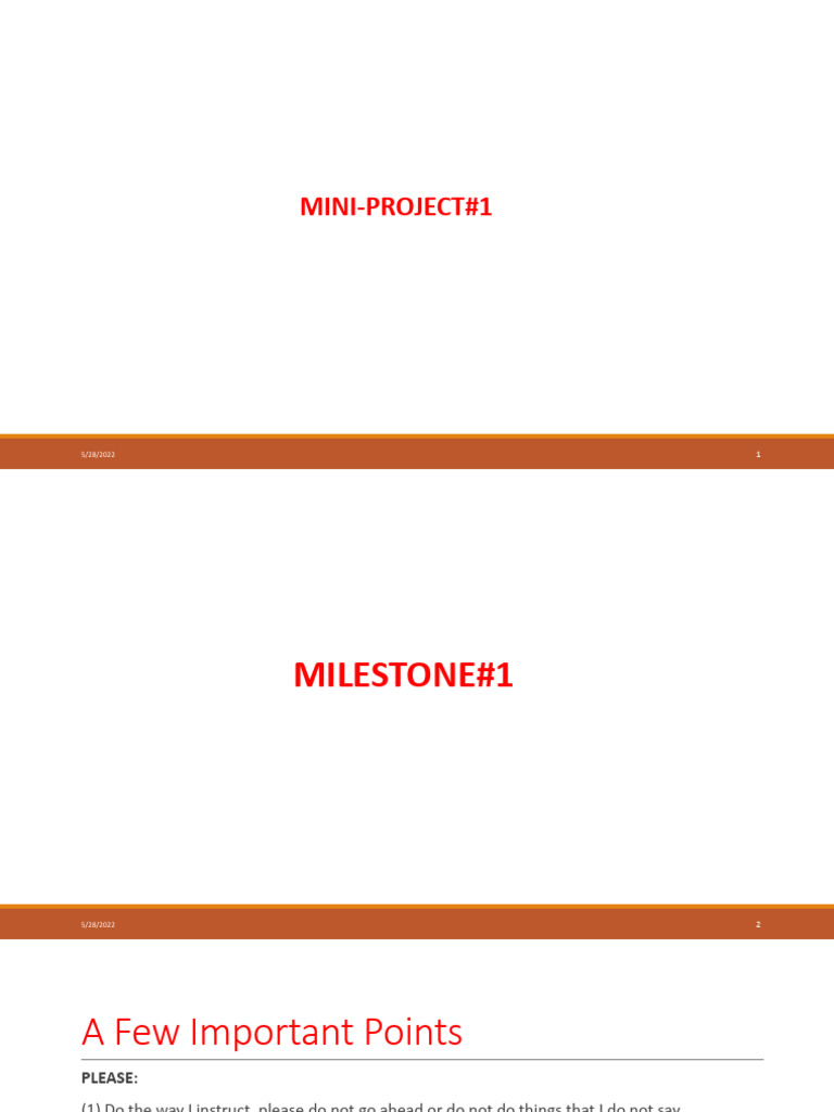 Mini-Project 1 - MileStone 1 | PDF