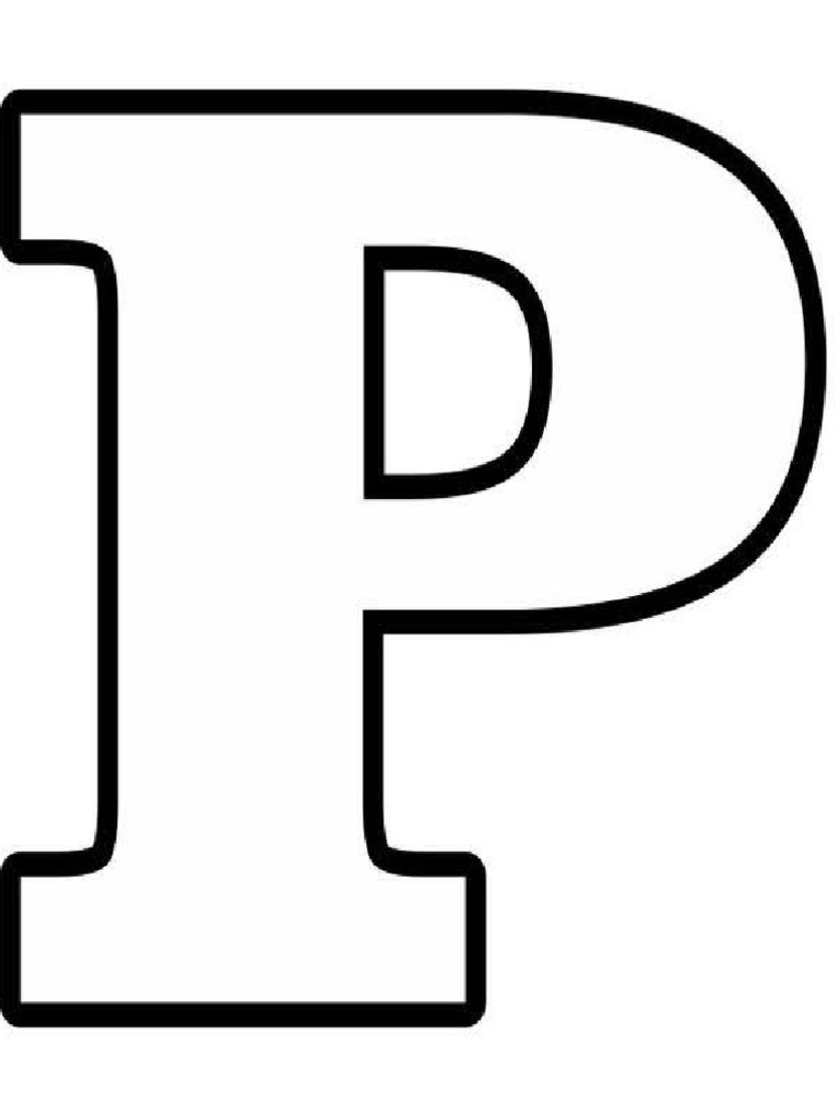 MOLDE LETRA P | PDF