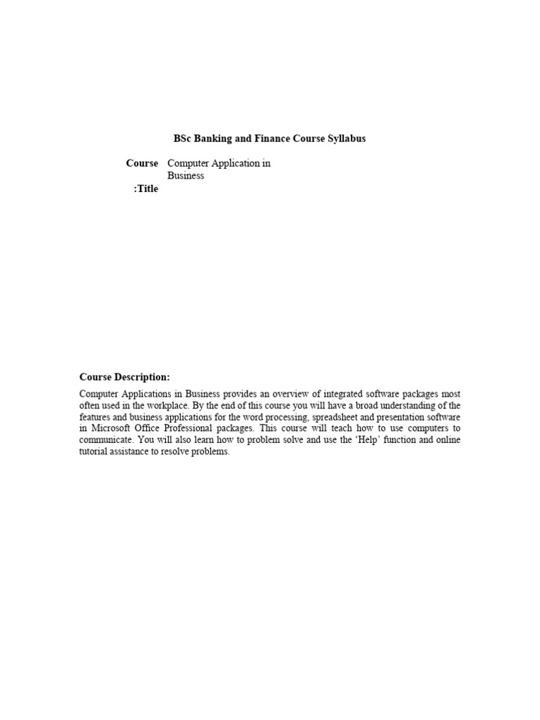 03 CSE100 Comp Applications | PDF