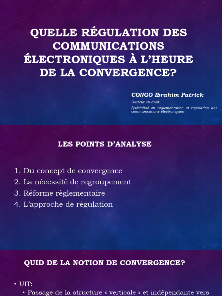 05 Congo Quelle Regulation Des Communications Electroniques en Afrique ...