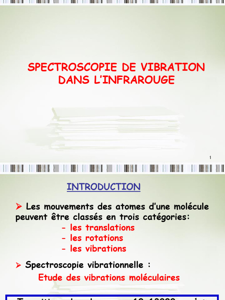 Spectroscopie Infrarouge | PDF