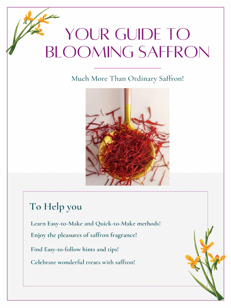 Your Guide To Blooming Saffron | PDF