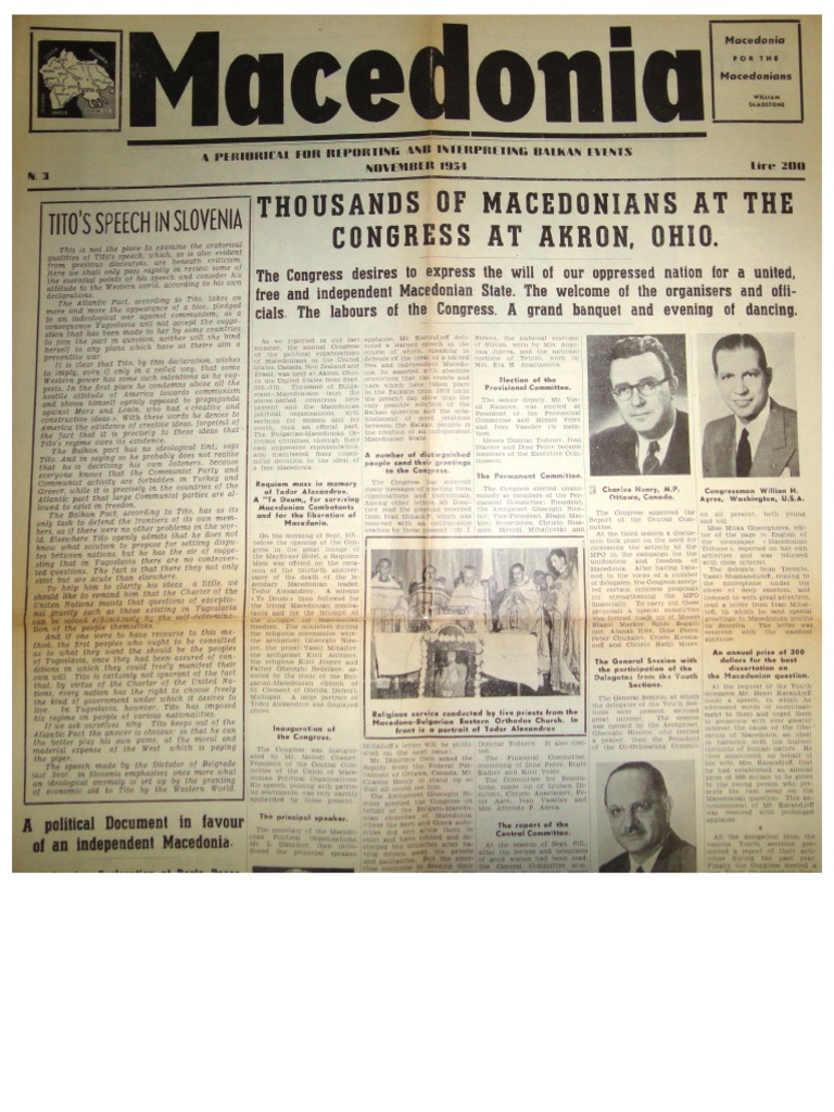 1950's Newspaper "Macedonia" | PDF