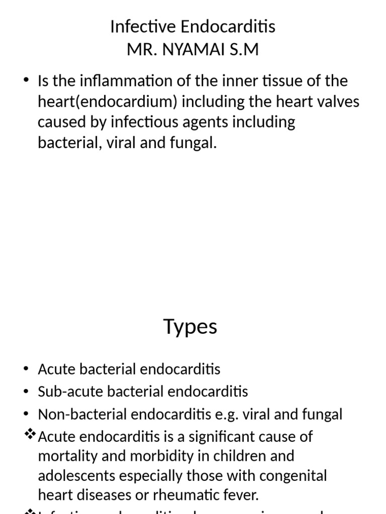 Infective Endocarditis 1 | PDF