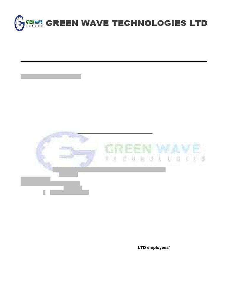 Green Wave Technologies Limited | PDF