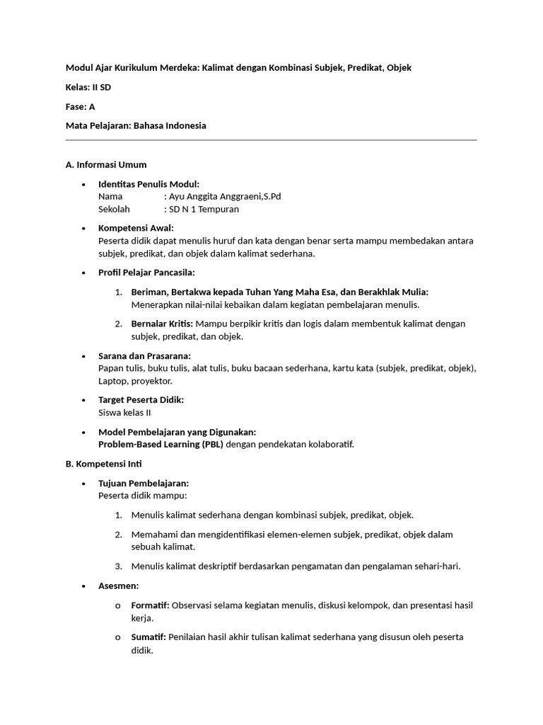 Modul B Indo Orijinal | PDF