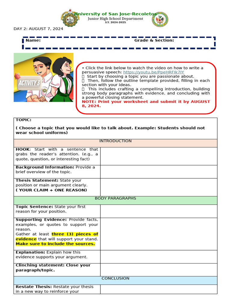 G10 Activity 3 | PDF