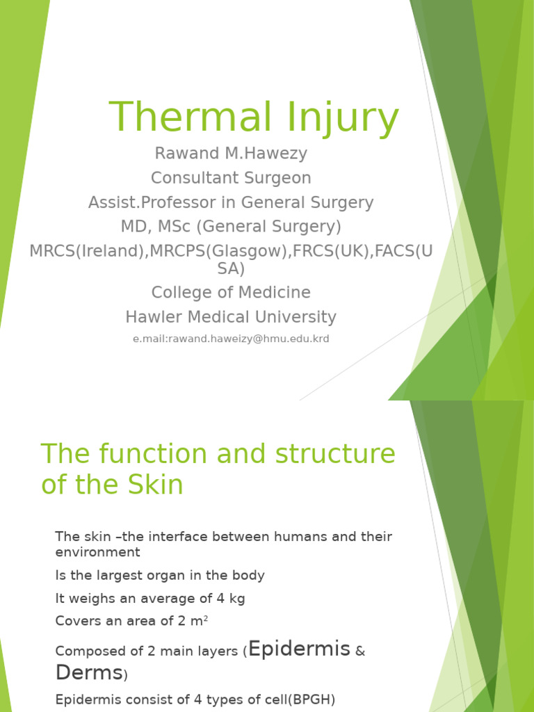 Thermal Injury | PDF