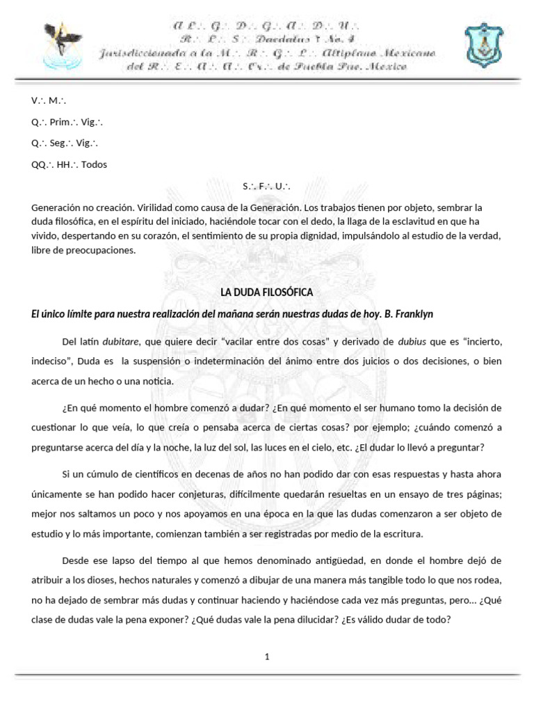 Tema 23 LA DUDA FILOSÓFICA | PDF